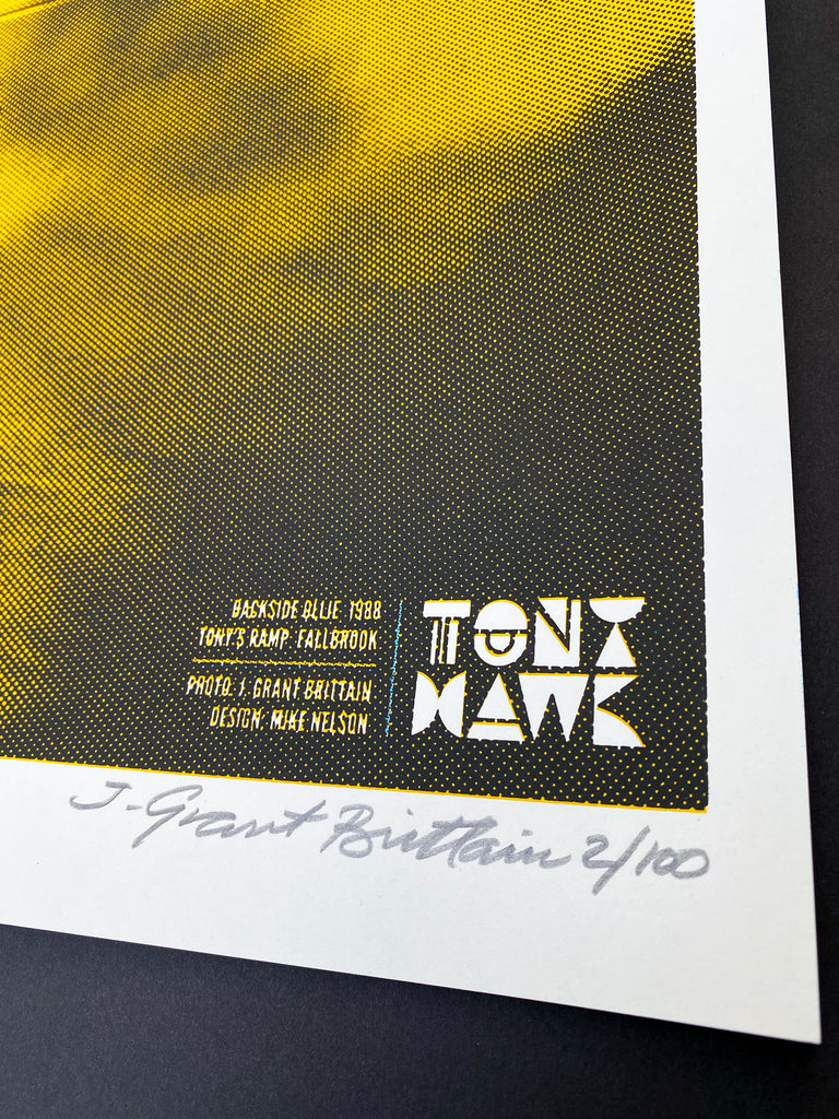 Autographed Tony Hawk Backside Ollie Limited Release of 100 Silkscreen ...