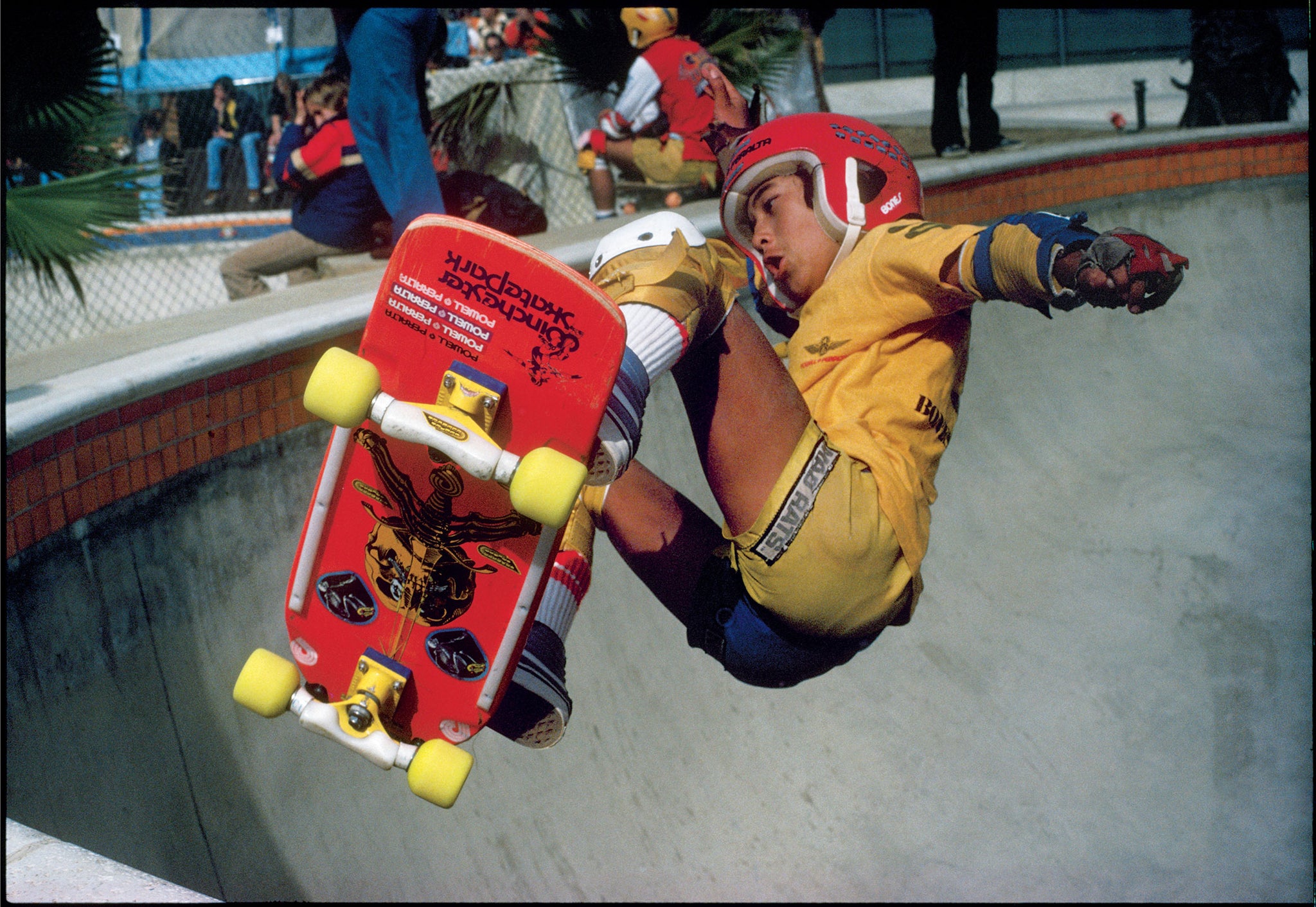 Steve Caballero Del Mar Kidney Pool Ollie 1980 – J. Grant Brittain Photos