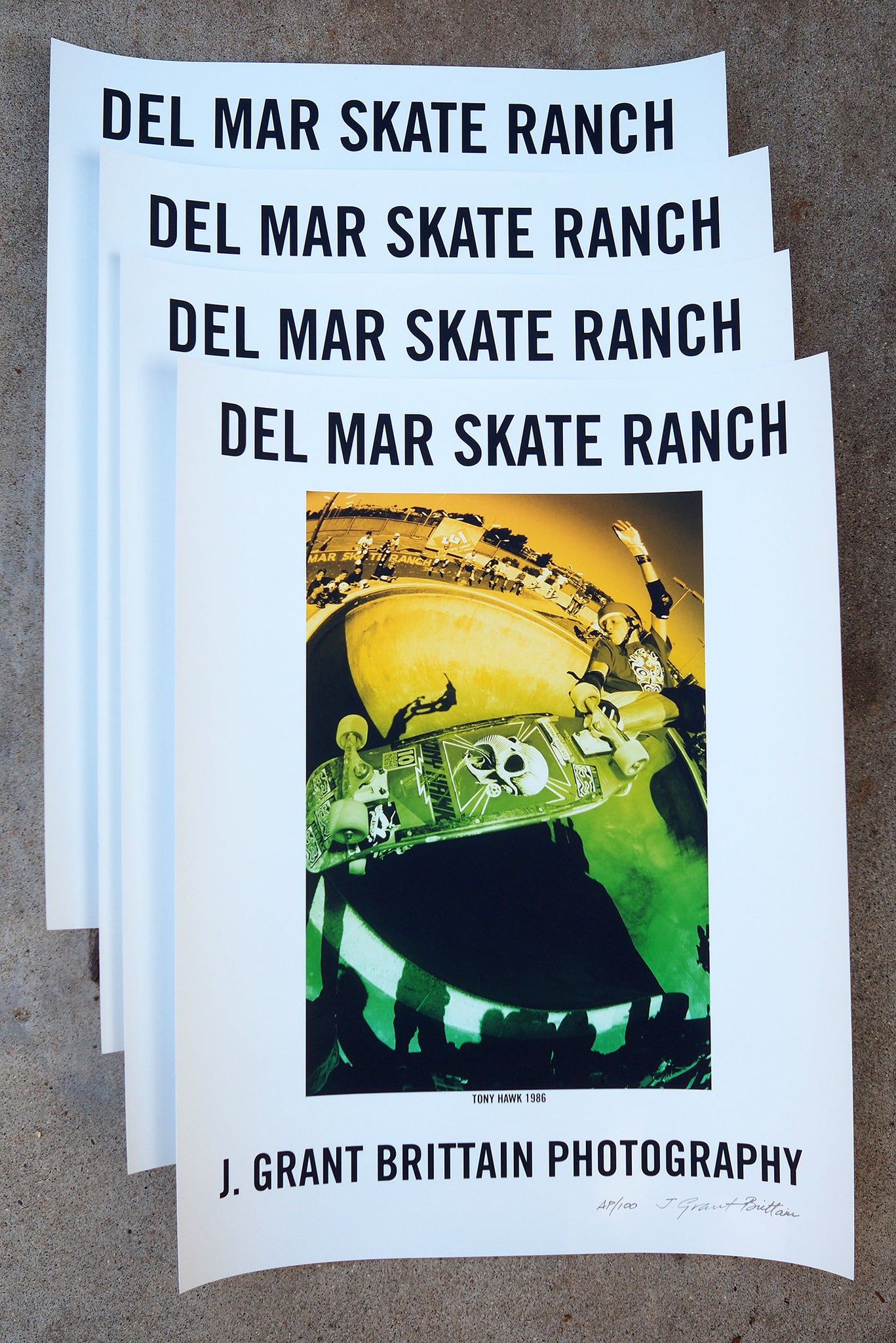 Del Mar Skate Ranch Tony Hawk J Grant Brittain Limited Release Poster ...